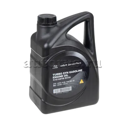 Масло моторное HYUNDAI/KIA Turbo SYN A5 5W-30 синтетическое 4 л 05100 ...